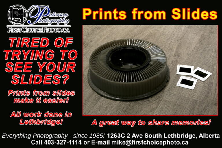 Prints From Slides Lethbridge Photo Lab First Choice Photo